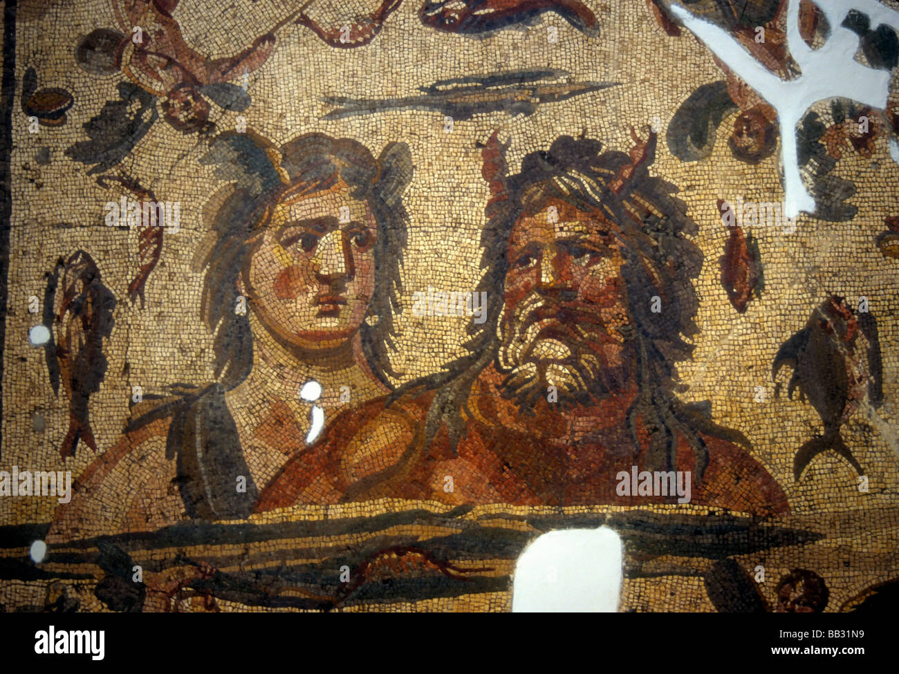 Greek gods Mosaics Hatay Museum Antakya Antioch Turkey Stock Photo - Alamy