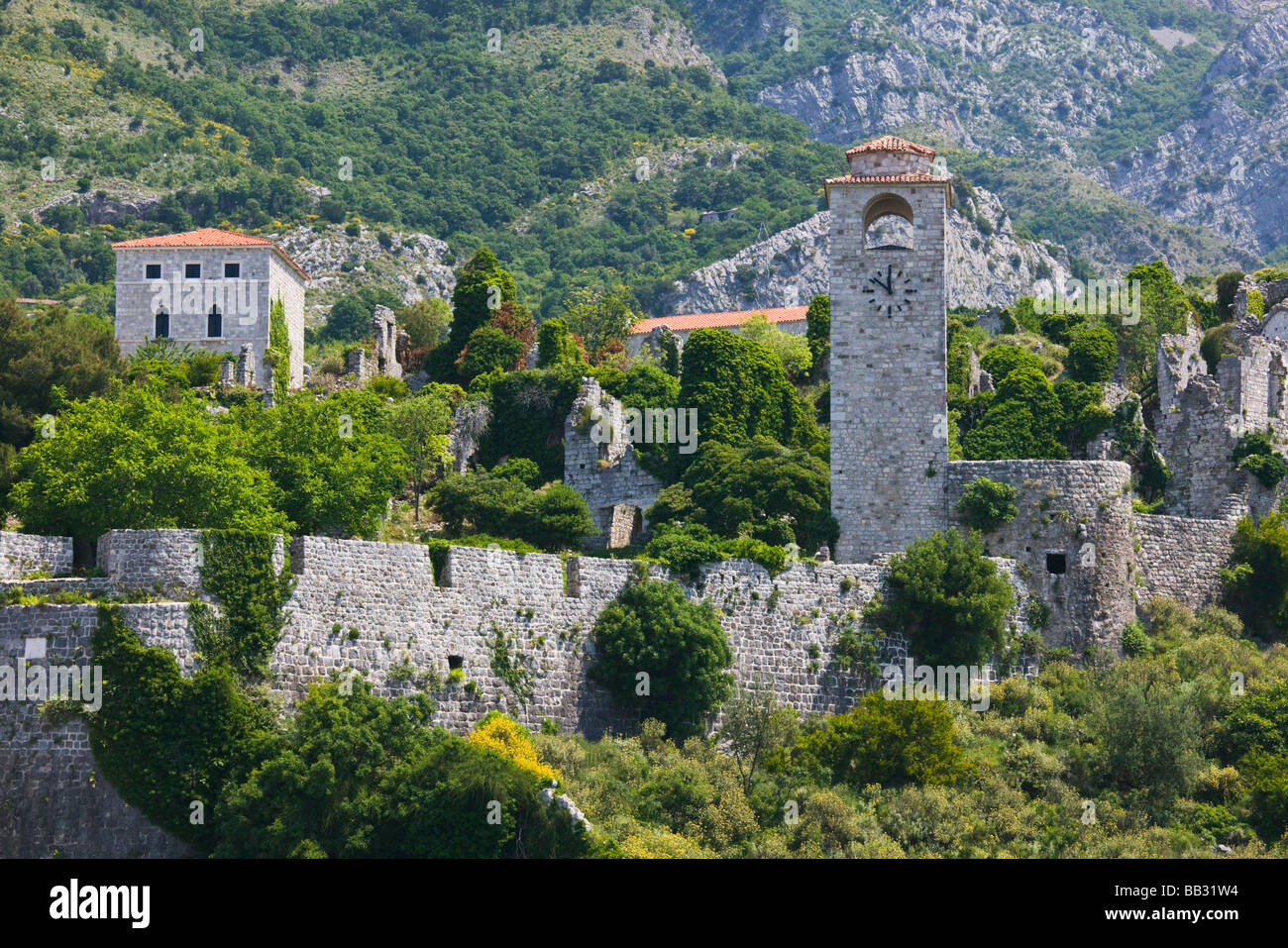 Montenegro, Bar. Stari (Old) Bar Historic Site (dates to 800BC Stock ...
