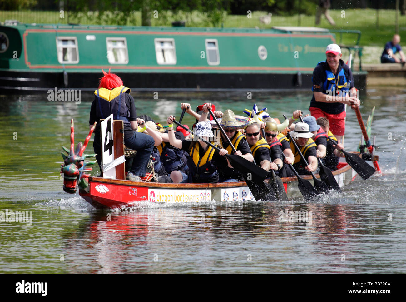 Dragon boat races at Abingdon, 2009 21 Stock Photo - Alamy