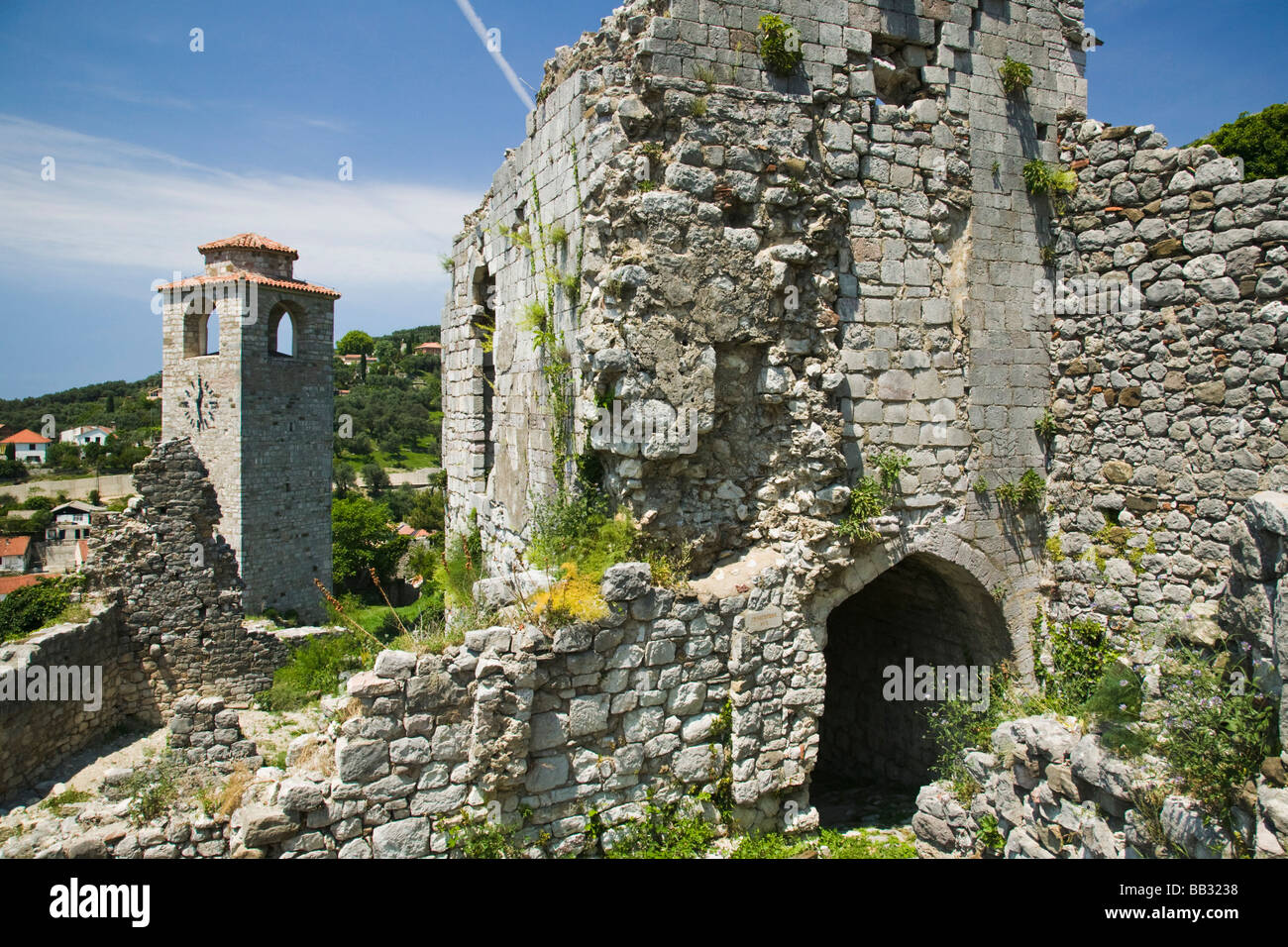 Montenegro, Bar. Stari (Old) Bar Historic Site (dates to 800BC), Saint ...