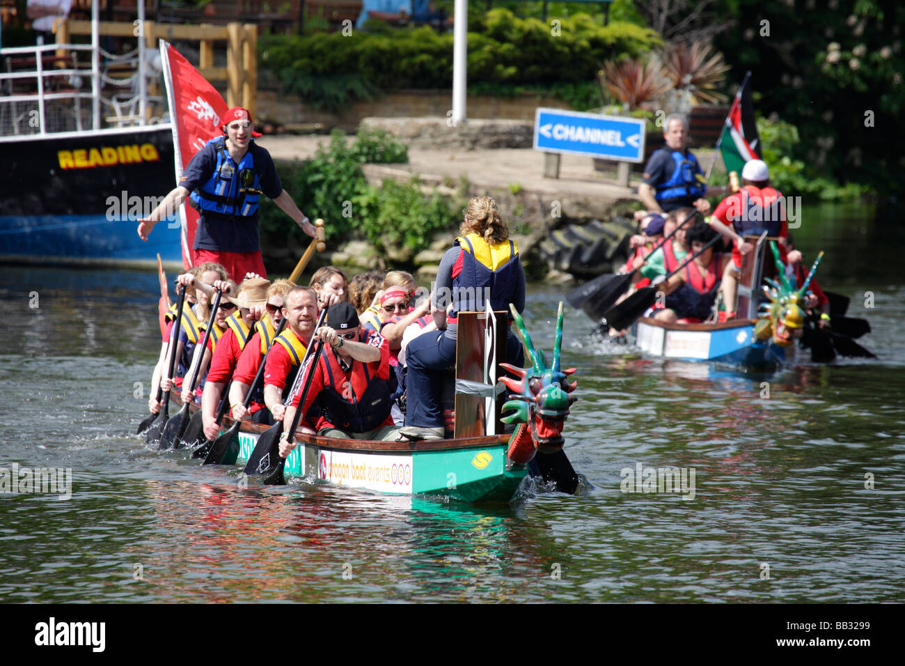 Dragon boat races at Abingdon, 2009 17 Stock Photo - Alamy