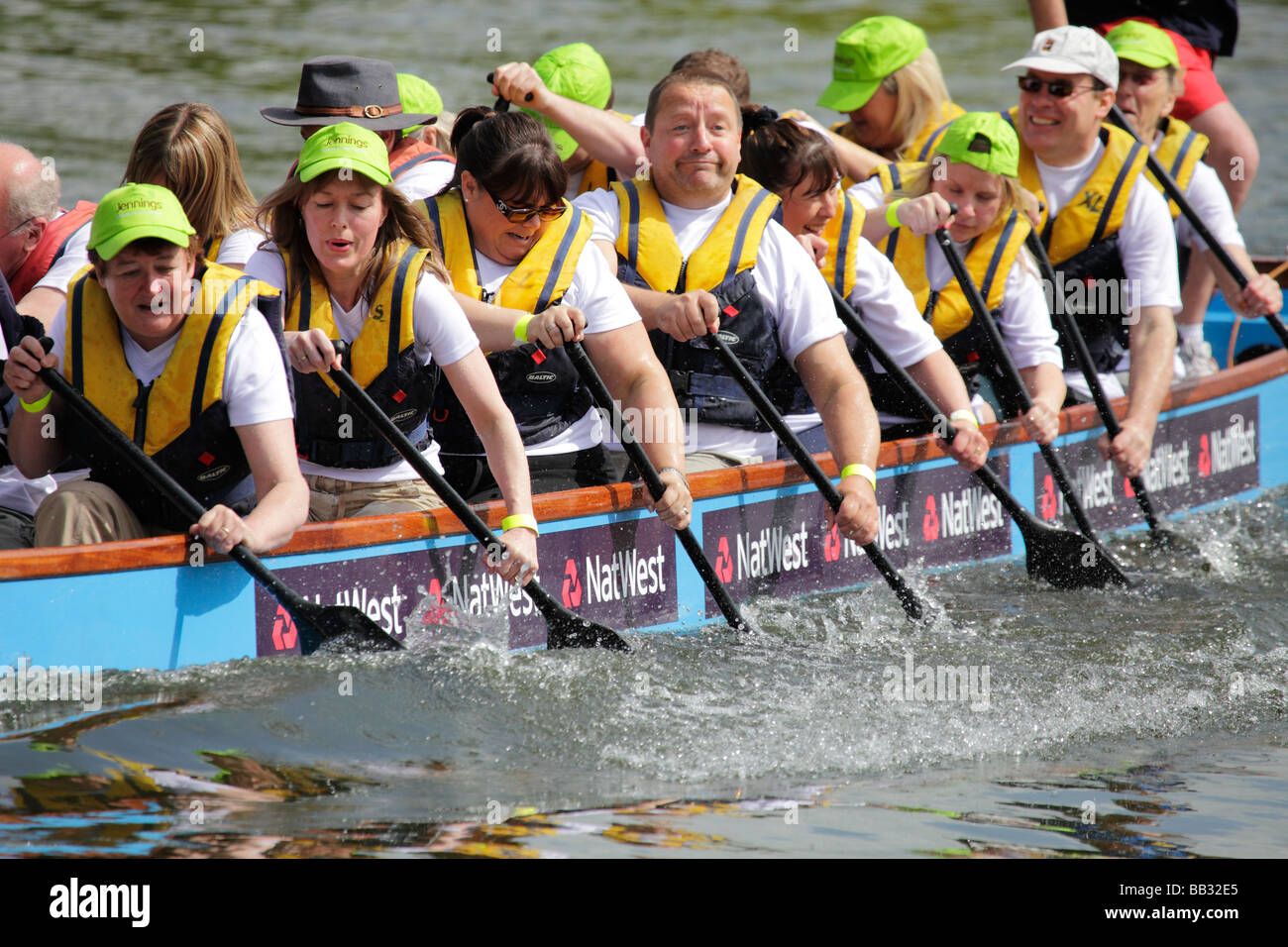 Dragon boat races at Abingdon, 2009 13 Stock Photo - Alamy