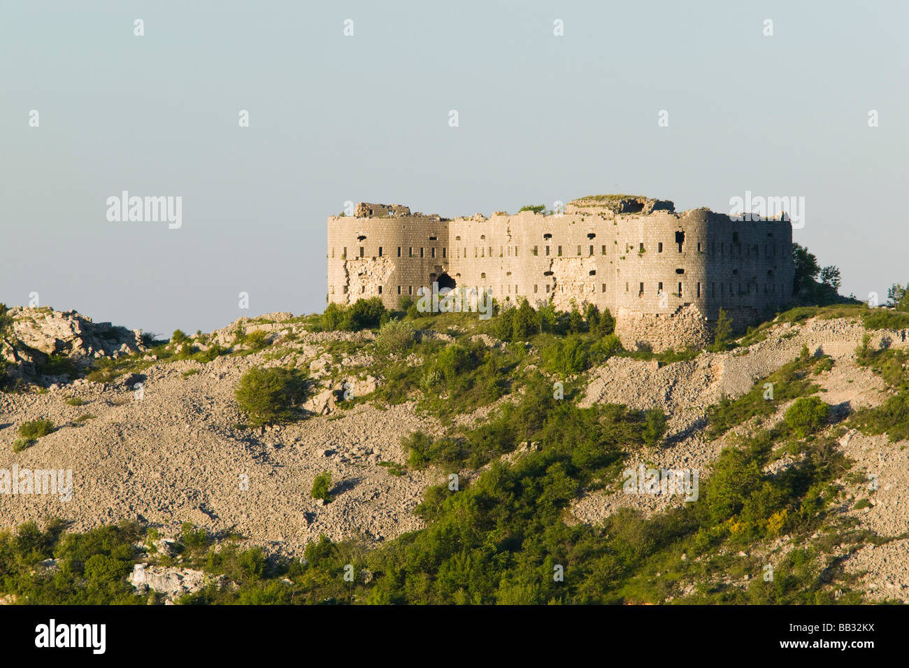 Montenegro, Kosmac. Castle ruins / Sunrise Stock Photo - Alamy