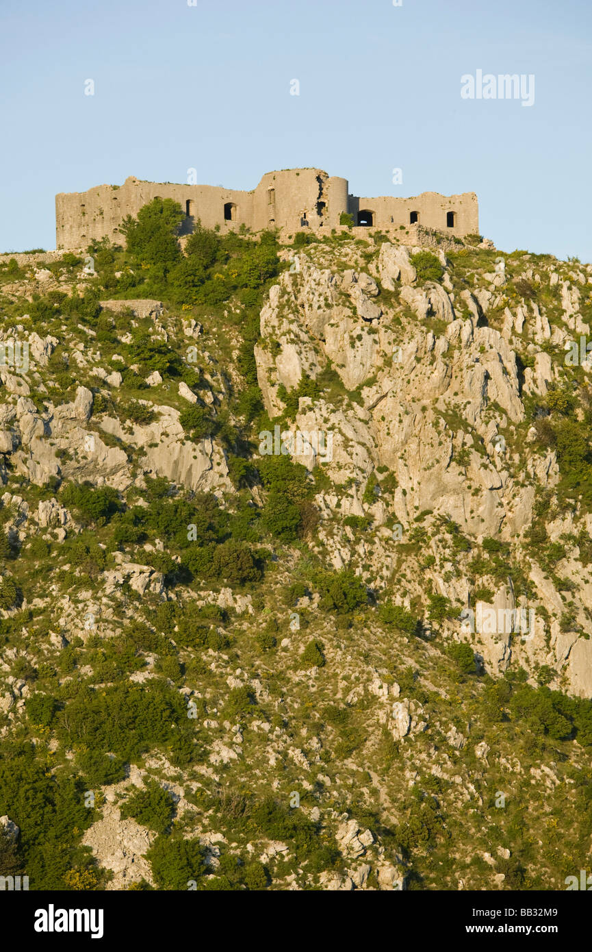 Montenegro, Kosmac. Castle ruins at Sunset Stock Photo - Alamy