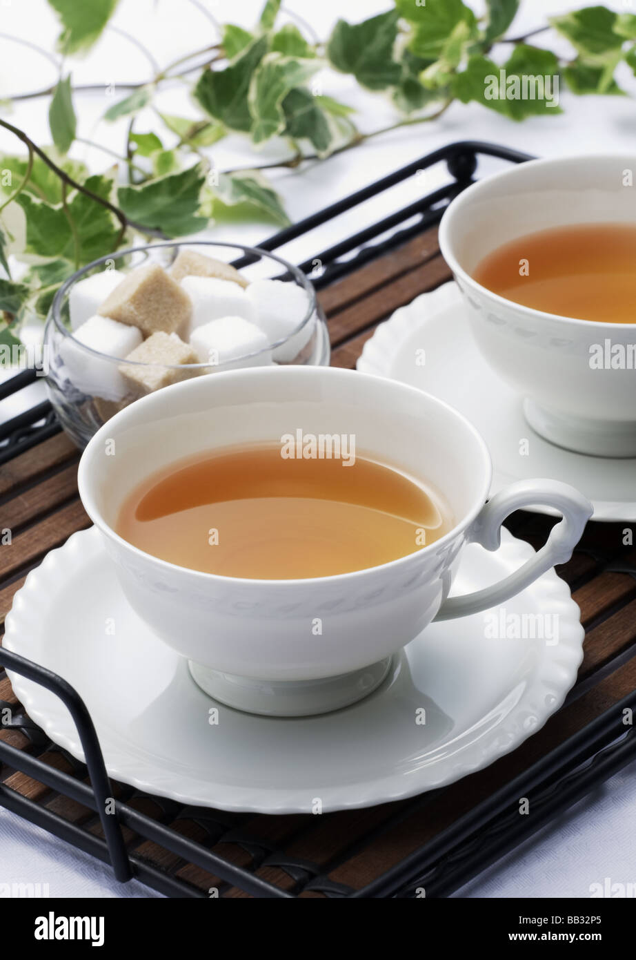Tea pair leaf hi-res stock photography and images - Alamy