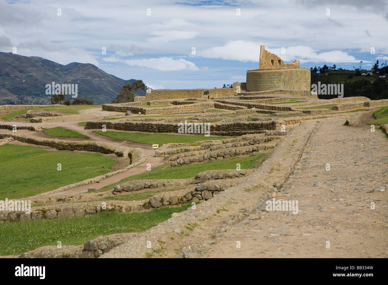 South America Ecuador. Ingapirca Temple of the Sun also known as The ...