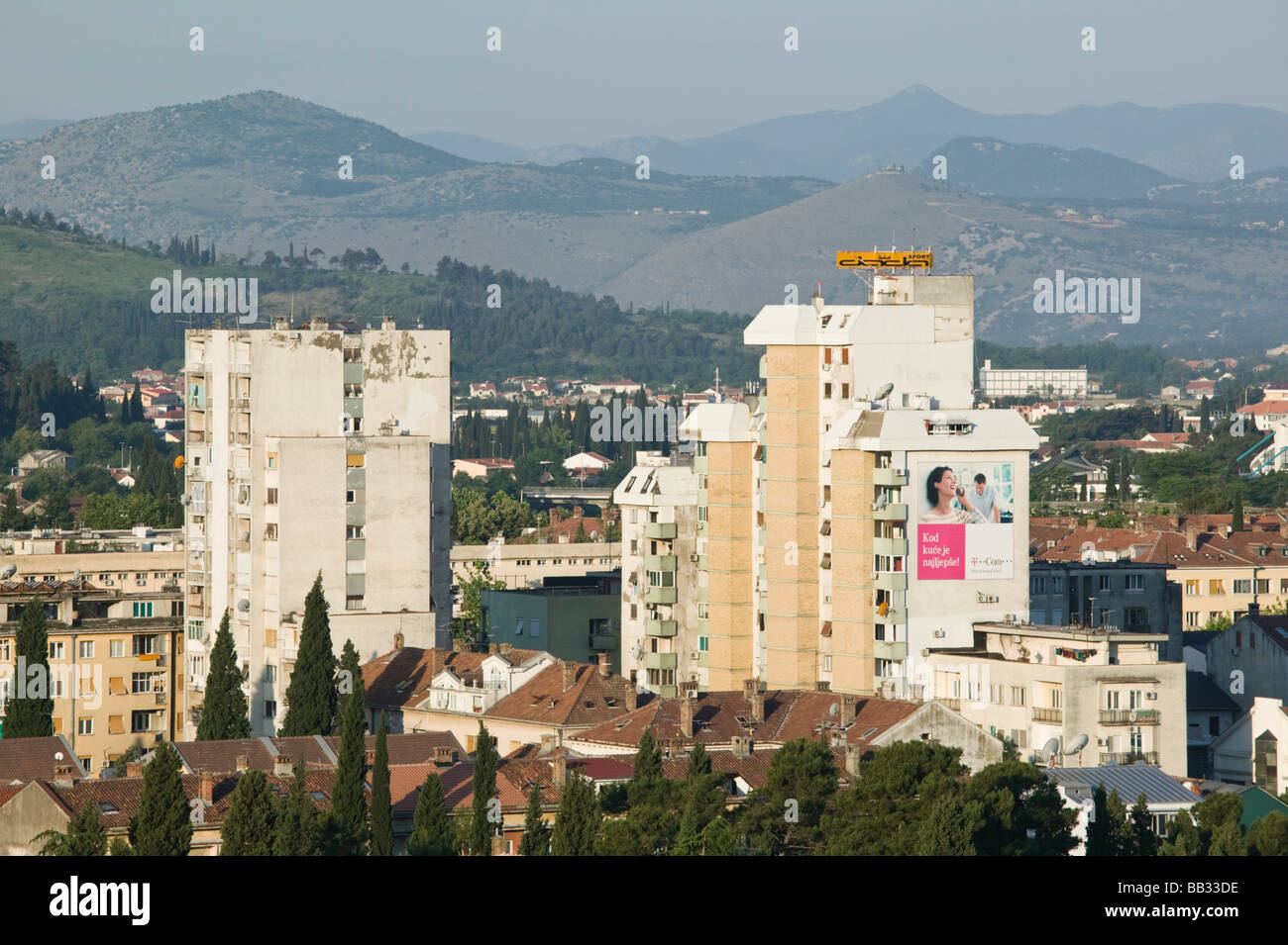 Montenegro, Podgorica. Capital of Montenegro, Morning City View from ...