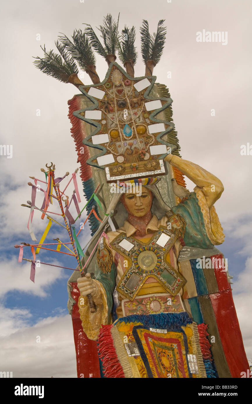 South America, Ecuador, Pujili, statue in park Stock Photo - Alamy