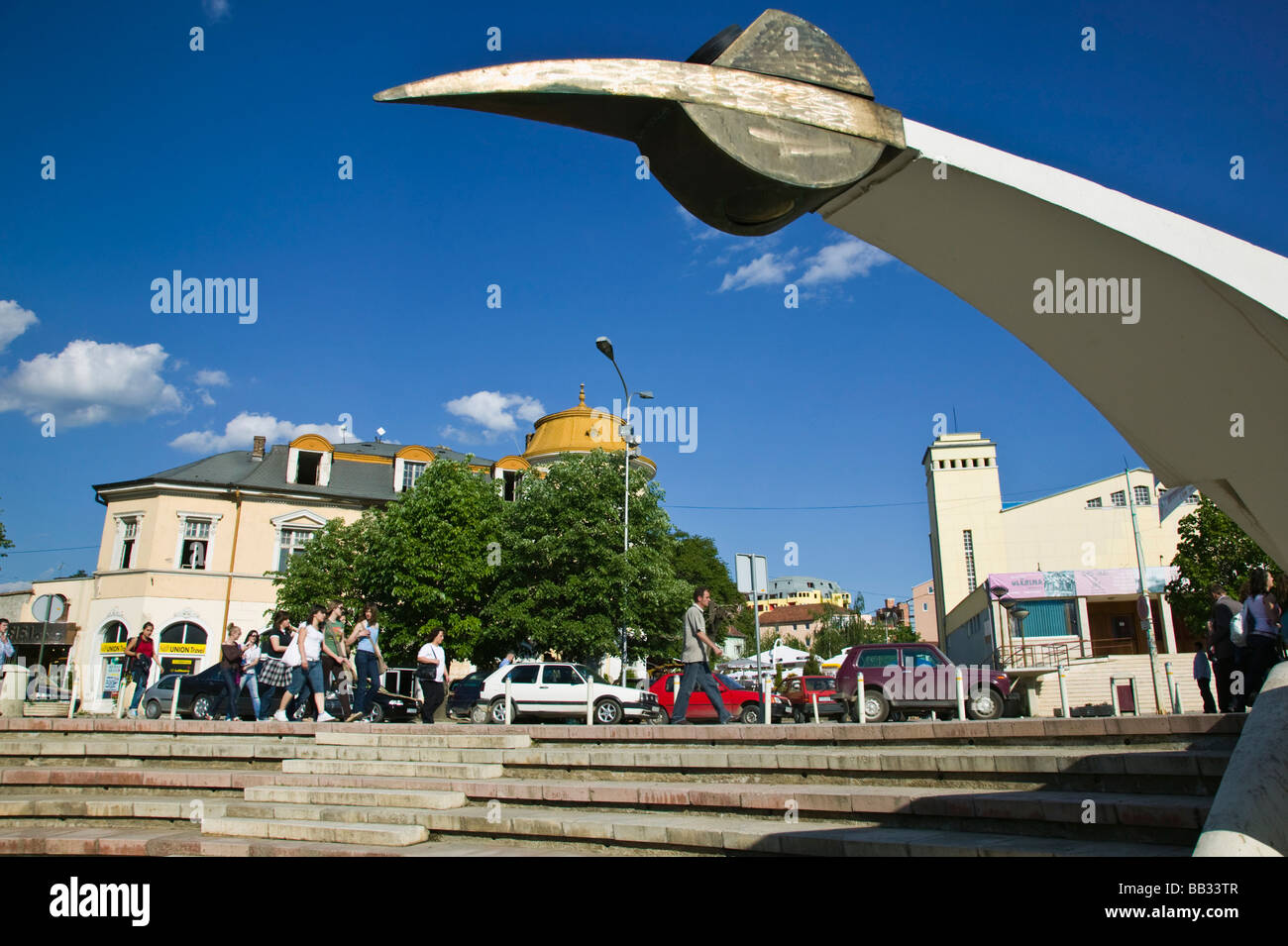KOSOVO, Prishtina. National Theater Square Stock Photo - Alamy