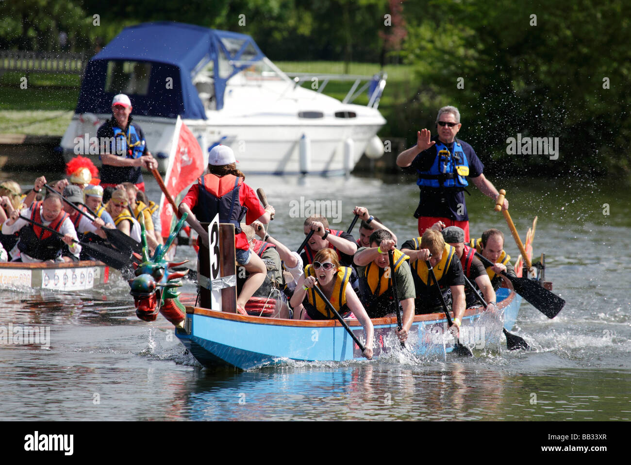 Dragon boat races at Abingdon, 2009 10 Stock Photo - Alamy