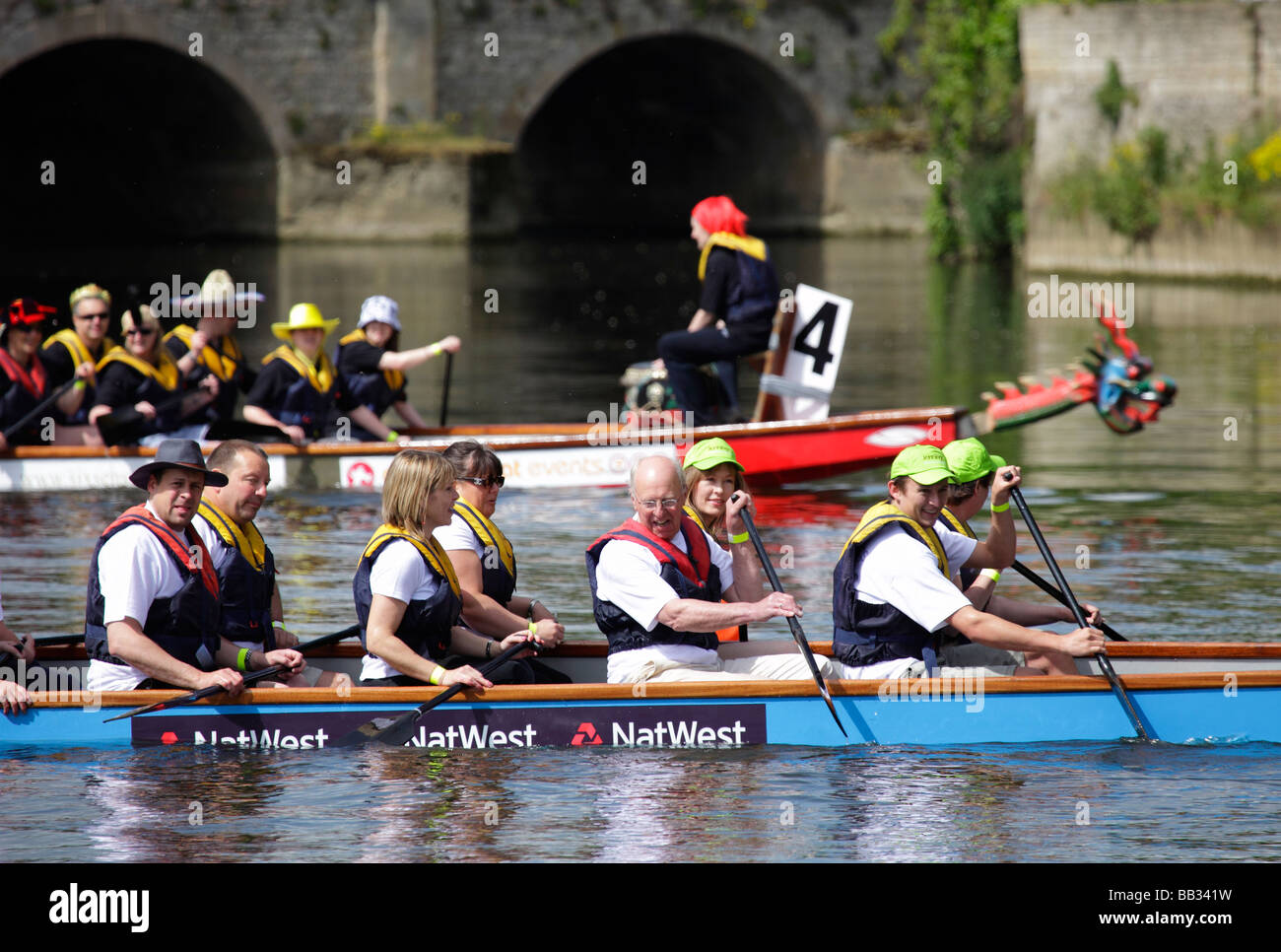 Dragon boat races at Abingdon, 2009 8 Stock Photo - Alamy
