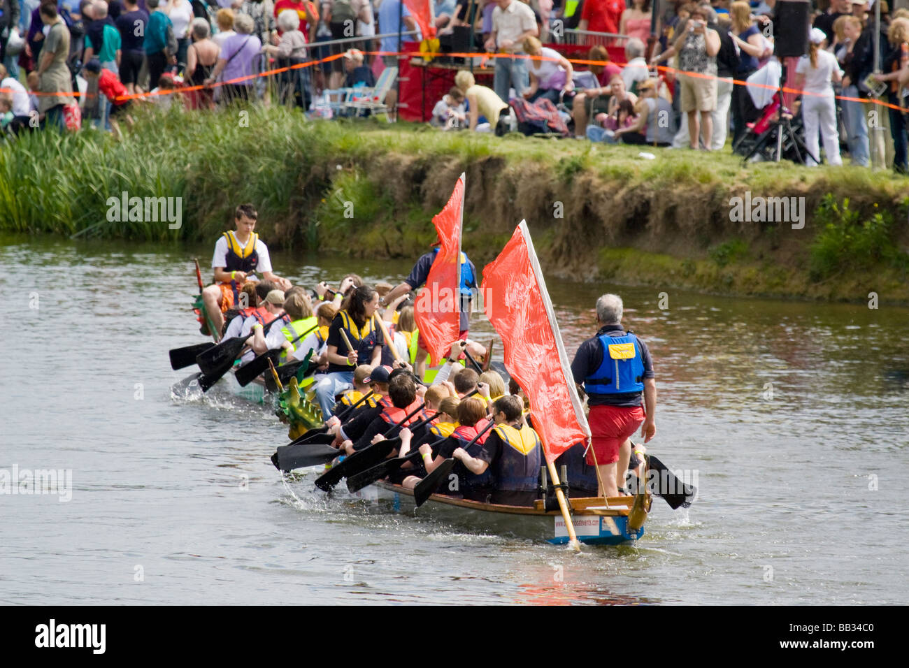 Dragon boat races at Abingdon, 2009 2 Stock Photo - Alamy