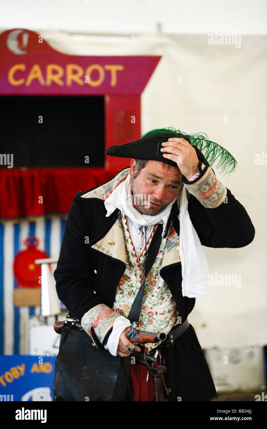 Comic performer and storyteller at Saul Canal Festival 2008 Stock Photo ...
