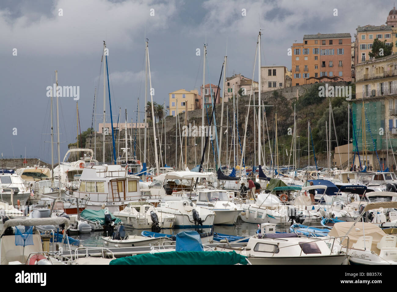 Bastia Old Port and marina, Corsica France Stock Photo - Alamy