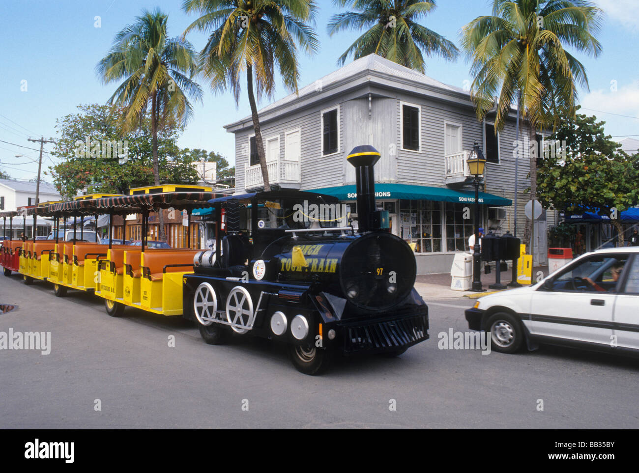 USA, Florida, Key West, tourist train Stock Photo - Alamy