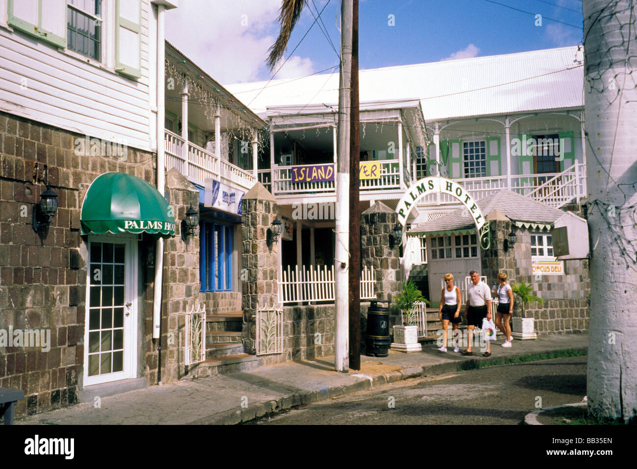 Caribbean, St. Kitts. Street Scene Stock Photo - Alamy