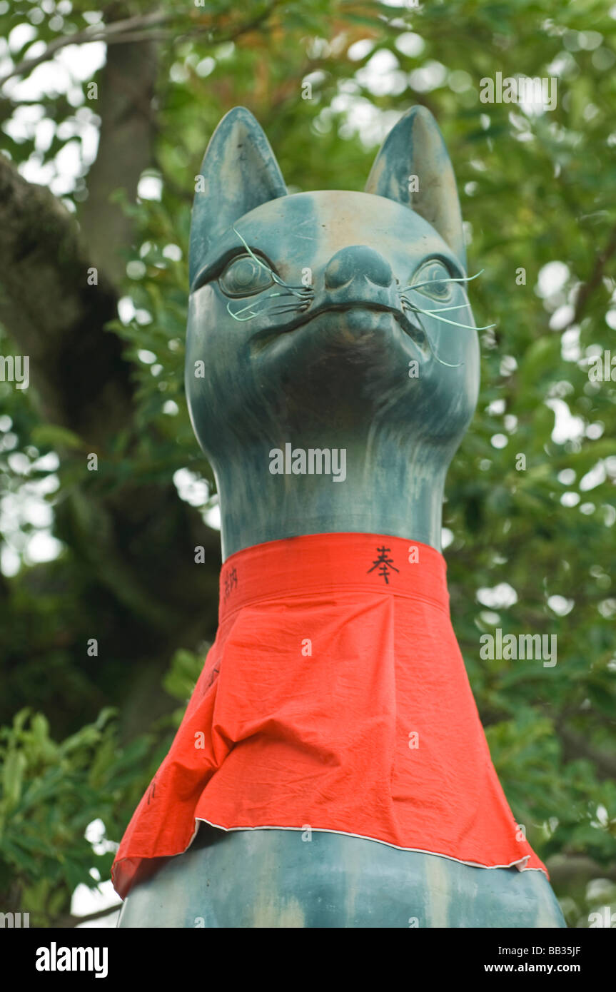 Japan, Kyoto, Fushimi, Inari Grand Shrine, Statue of Fox God Stock ...