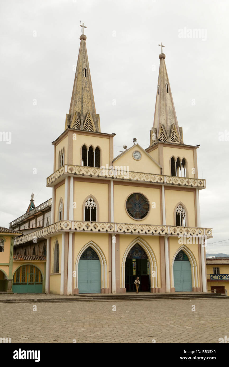 Church, Cuenca, Ecuador, South America. Cuenca is a UNESCO World ...