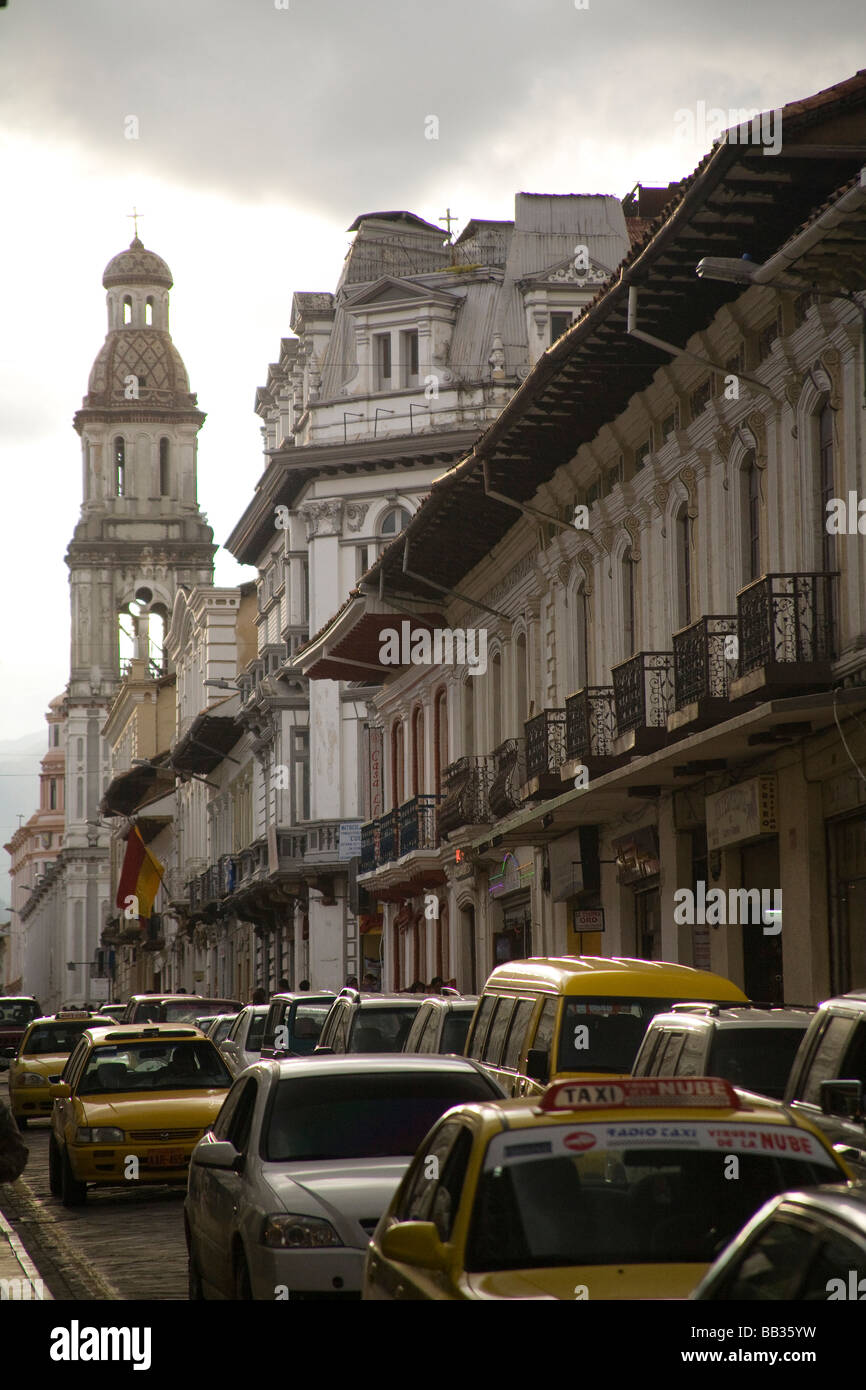 Historic building, Cuenca, Ecuador, South America. Cuenca is a UNESCO ...