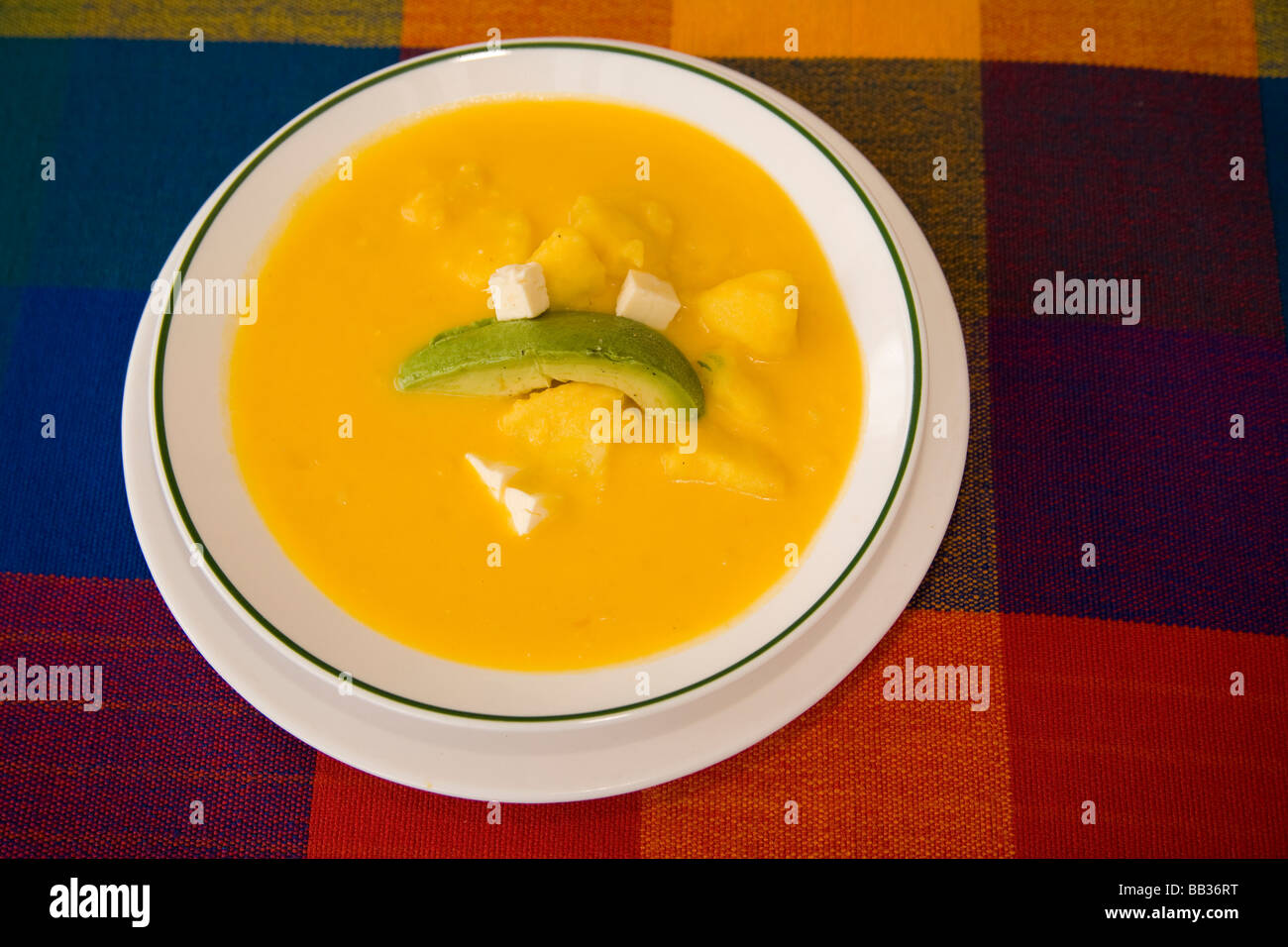 Locro soup, traditional food, Cuenca, Ecuador, South America Stock ...