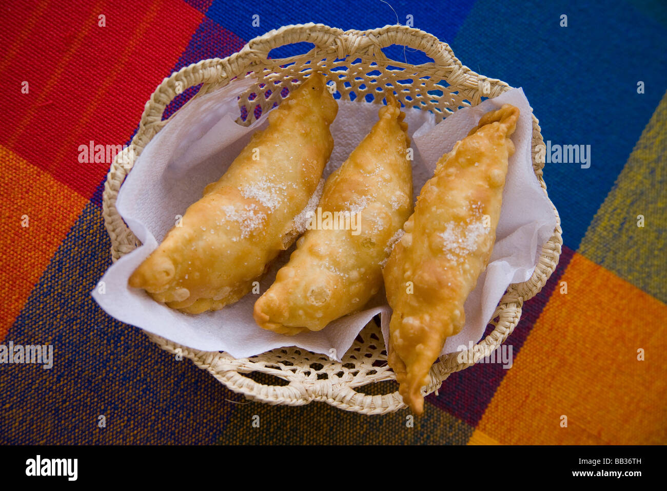 Empanada, traditional food, Cuenca, Ecuador, South America Stock Photo ...
