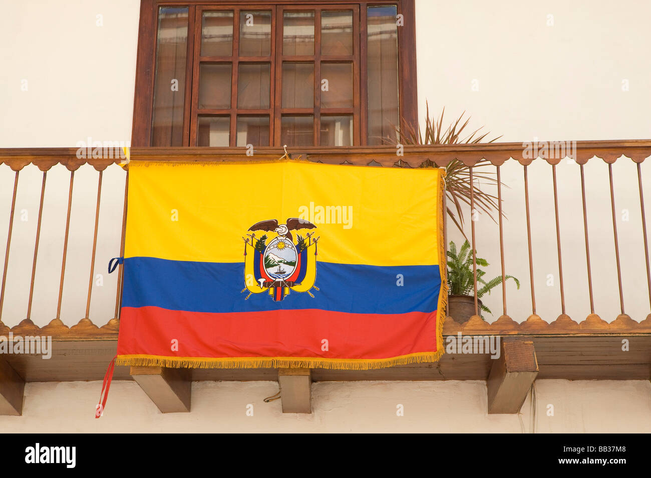 Flag of Ecuador, Cuenca, Ecuador, South America Stock Photo - Alamy