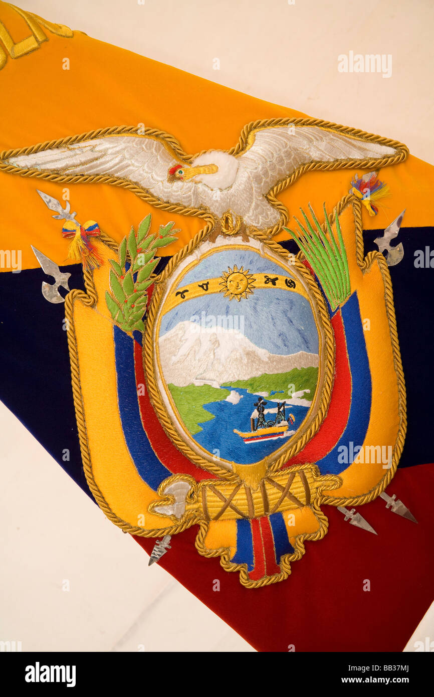 Flag of Ecuador, Cuenca, Ecuador, South America Stock Photo - Alamy