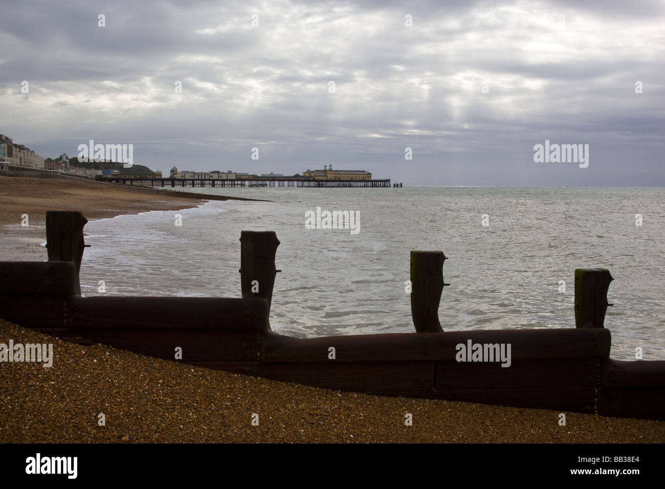 Seafront view out to sea Hastings ngland Stock Photo - Alamy
