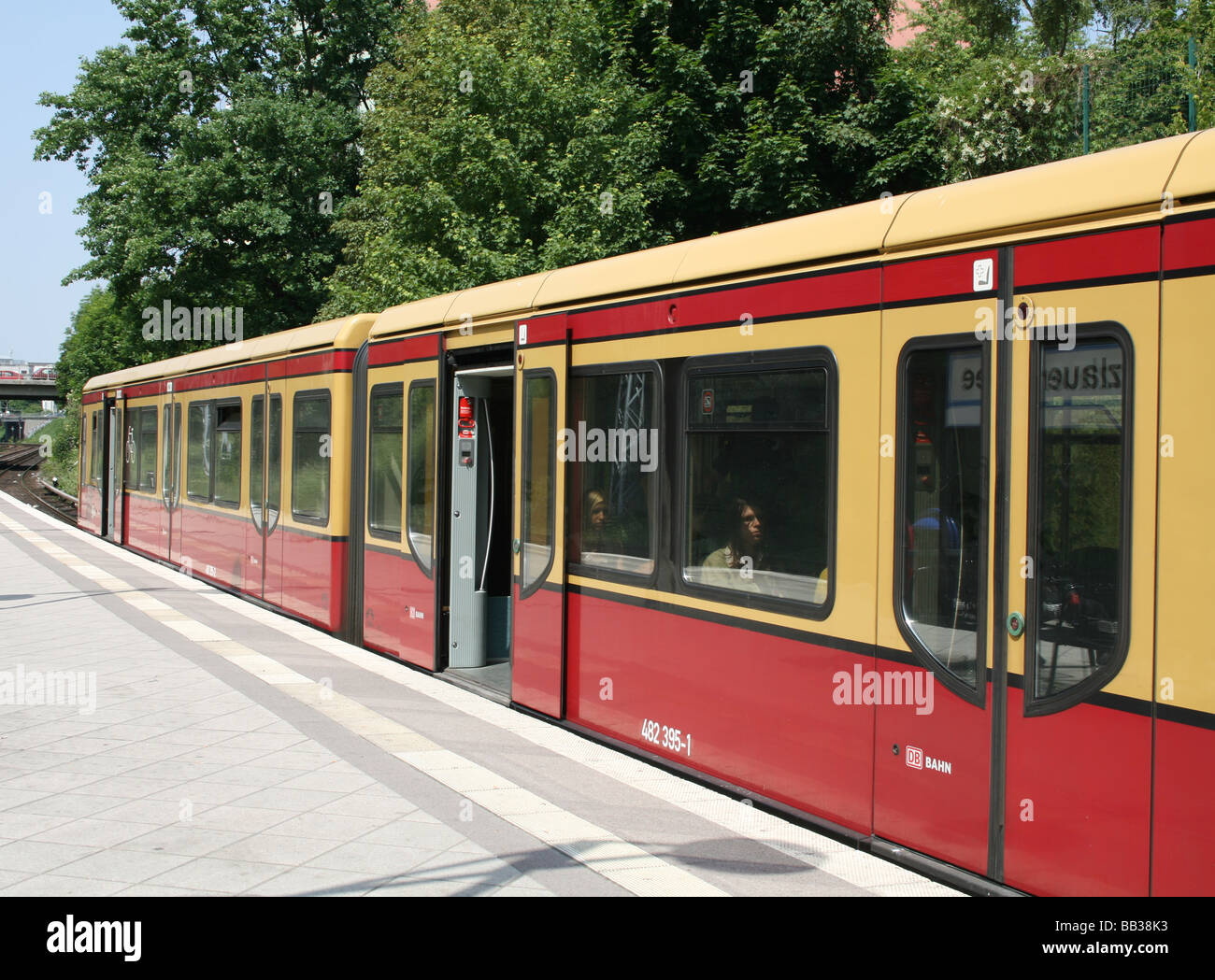 Exterior of S-bahn train Berlin at platform Germany May 2008 Stock ...