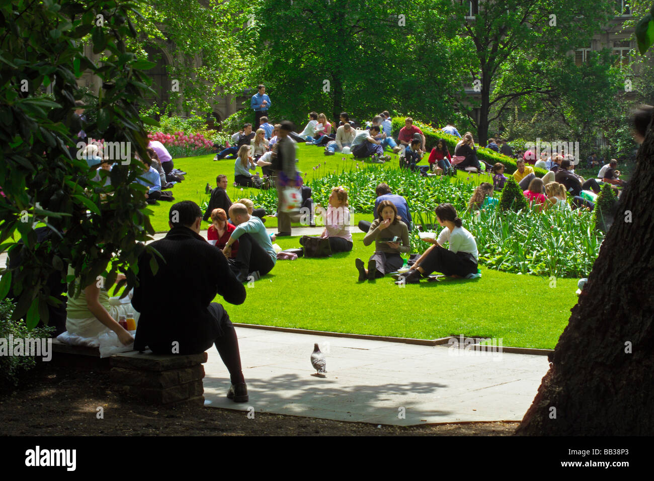 Lunch in the Sunshine Stock Photo - Alamy