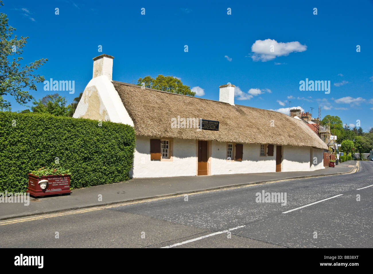 Robert Burns Cottage in Alloway Scotland Stock Photo - Alamy