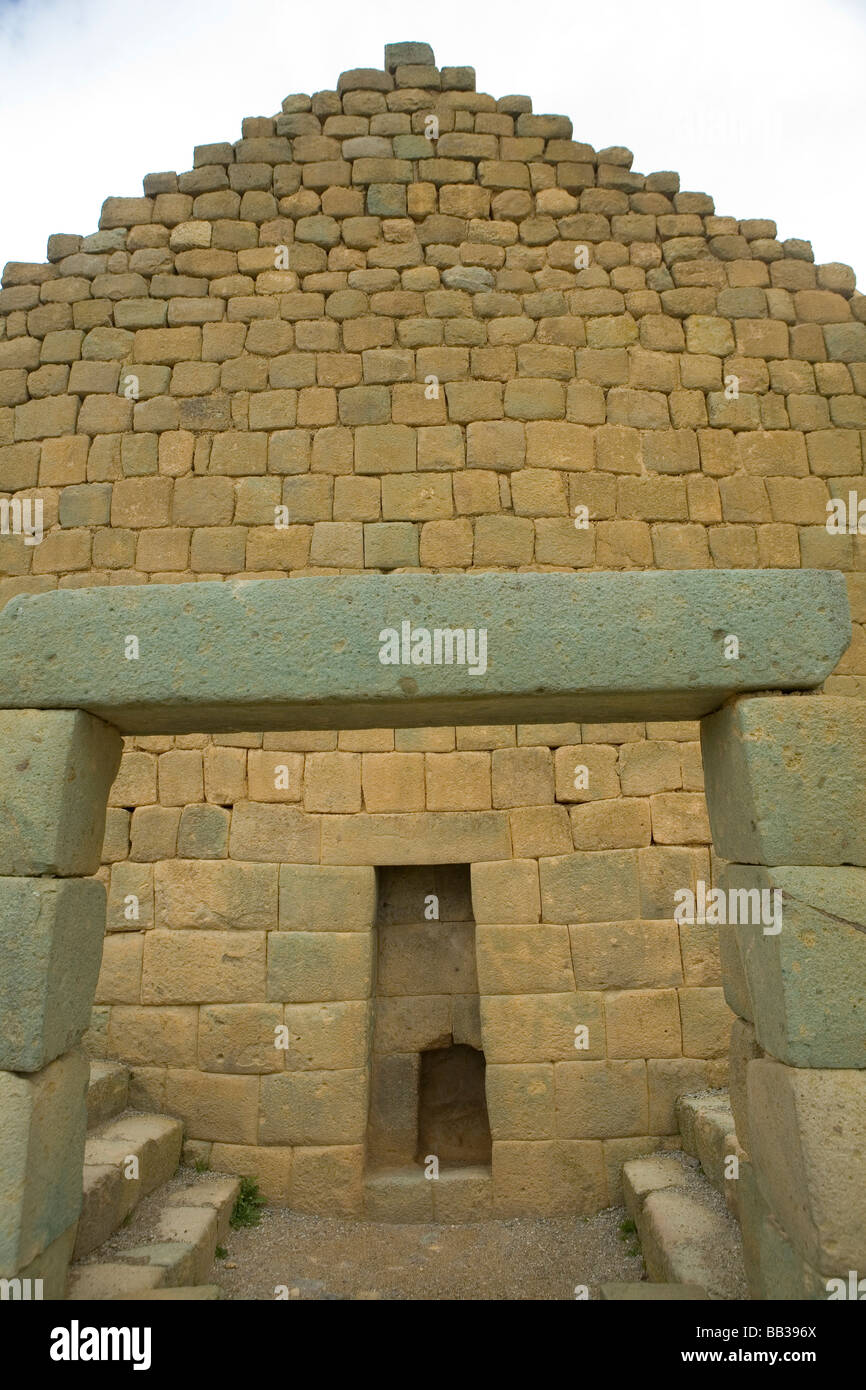 South America Ecuador. Ingapirca Temple of the Sun also known as The ...