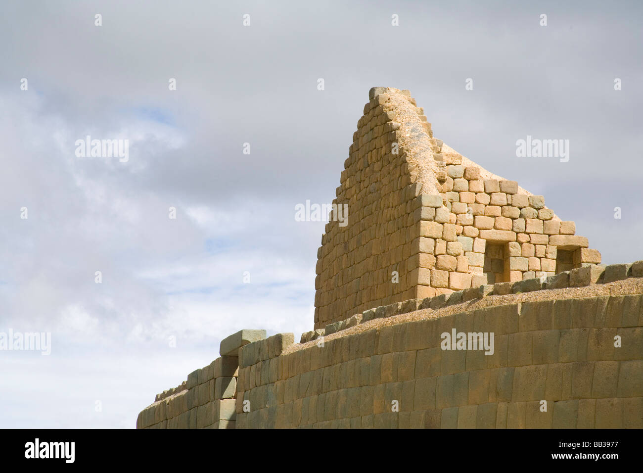 South America Ecuador. Ingapirca Temple of the Sun also known as The ...