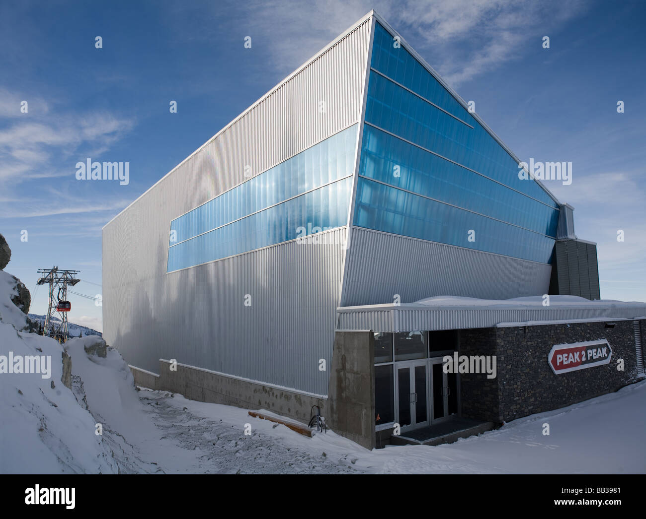 Peak to Peak Gondola Building, Blackcomb Mountain Stock Photo - Alamy