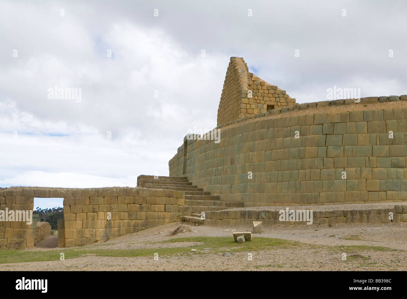 South America Ecuador. Ingapirca Temple of the Sun also known as The ...