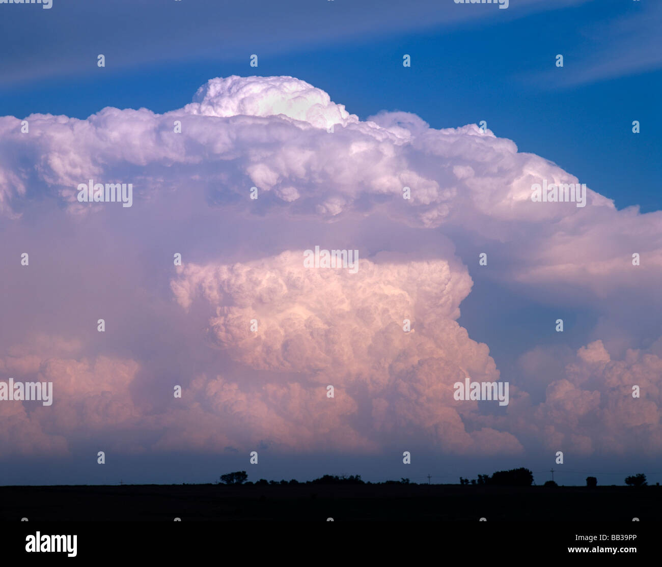 Explosive storm cloud development, appears like an atomic explosion in ...