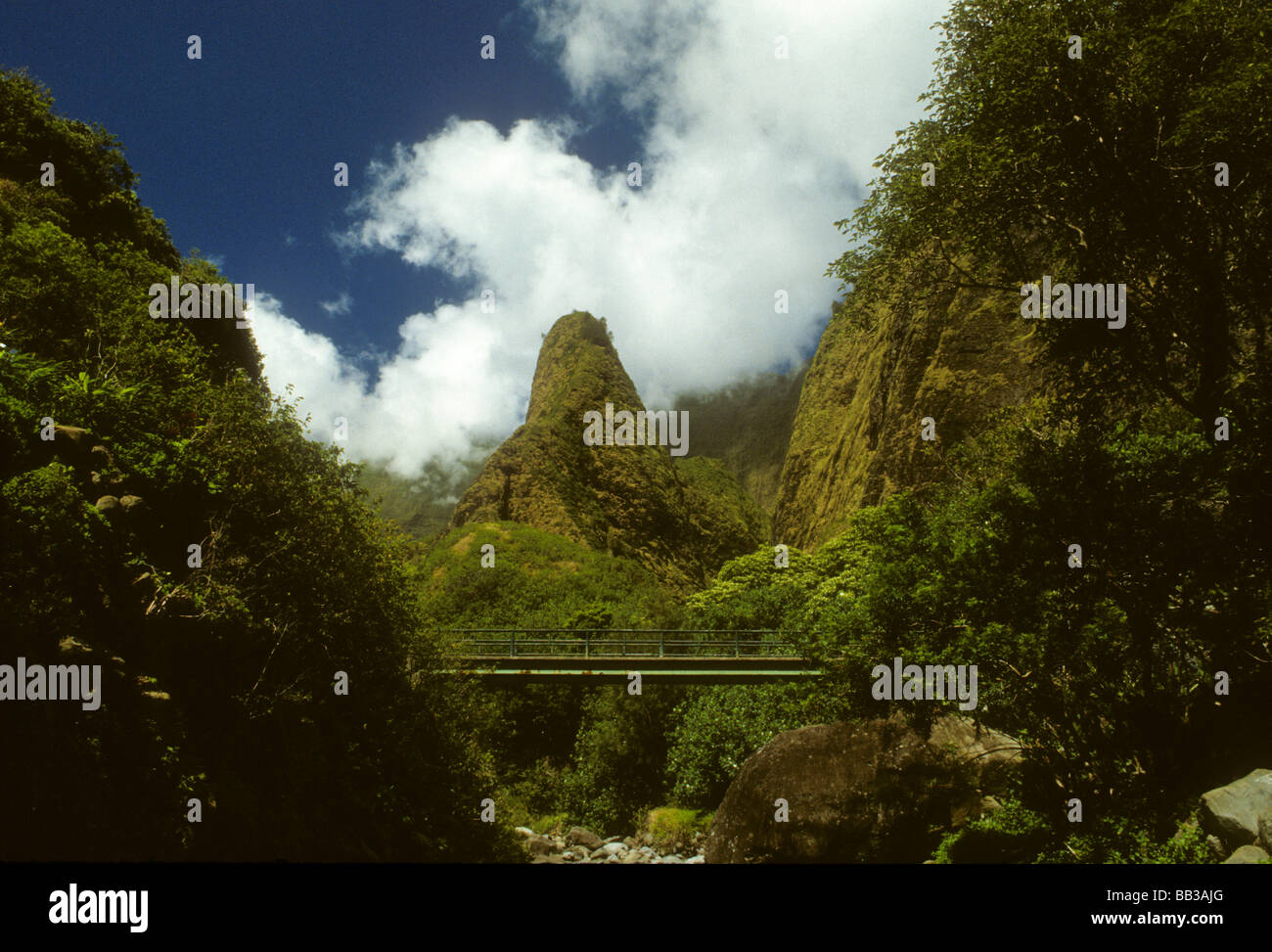 Maui, Hawaii, Iao Needle in the Iao Valley State Park Stock Photo - Alamy