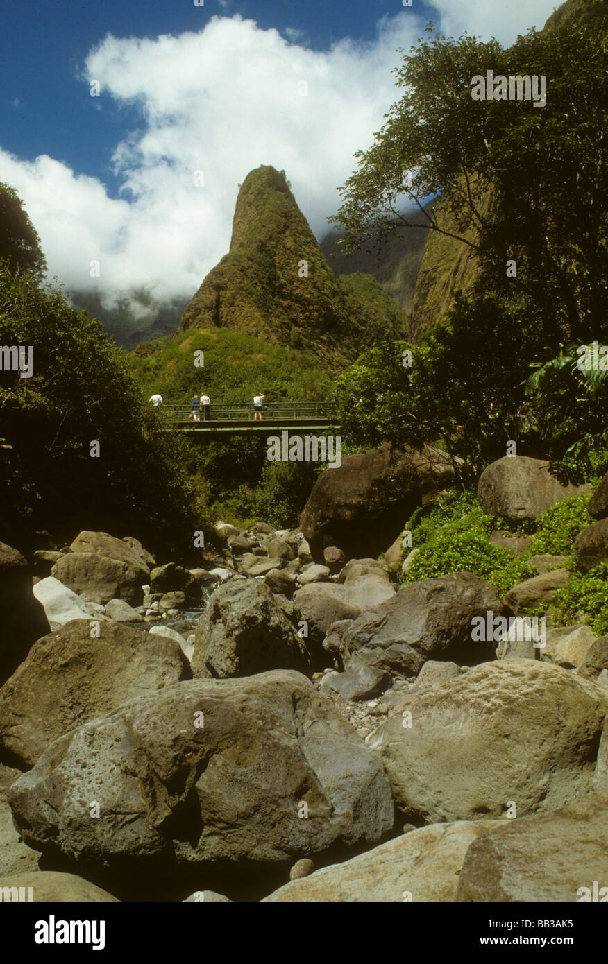 Maui, Hawaii, Iao Needle in the Iao Valley State Park Stock Photo - Alamy