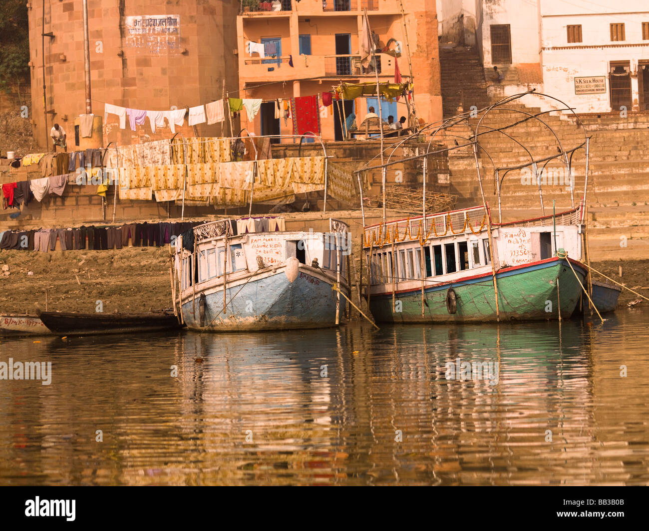 Boats in Varanasi; India Stock Photo - Alamy