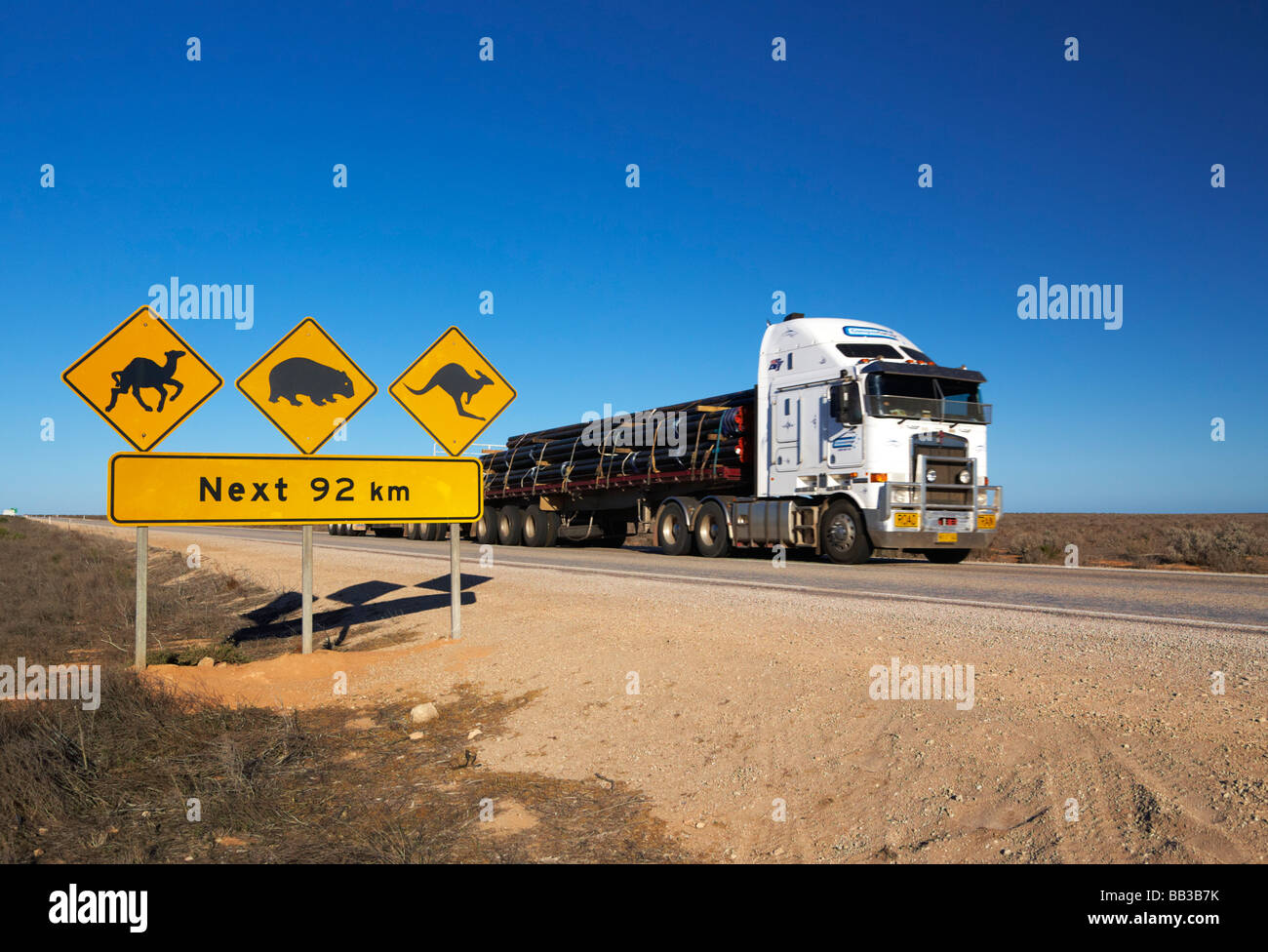 Australian road sign distance hi-res stock photography and images - Alamy