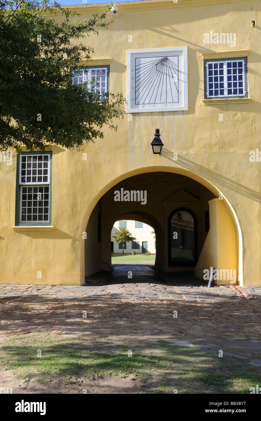 Sundial on the walls of the Castle of Good Hope Cape town south Africa ...