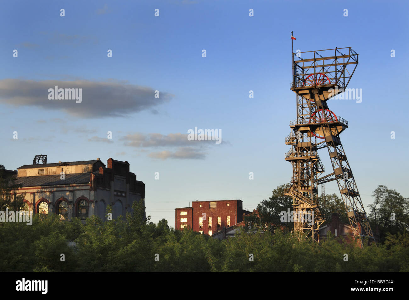 Closed mine in Katowice downtown and area of future Silesian Museum ...