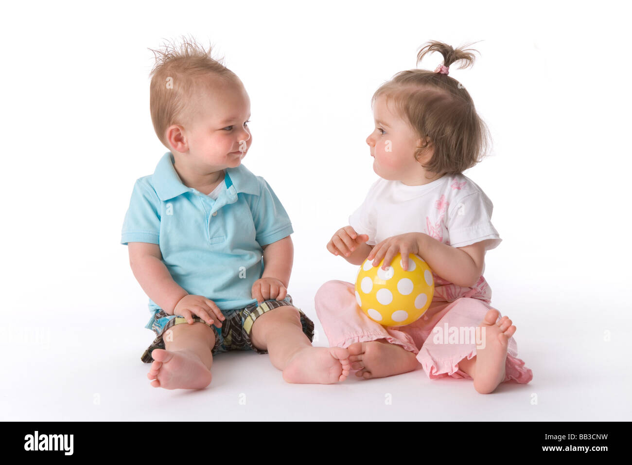 Two Toddlers One Toy High Resolution Stock Photography and Images - Alamy