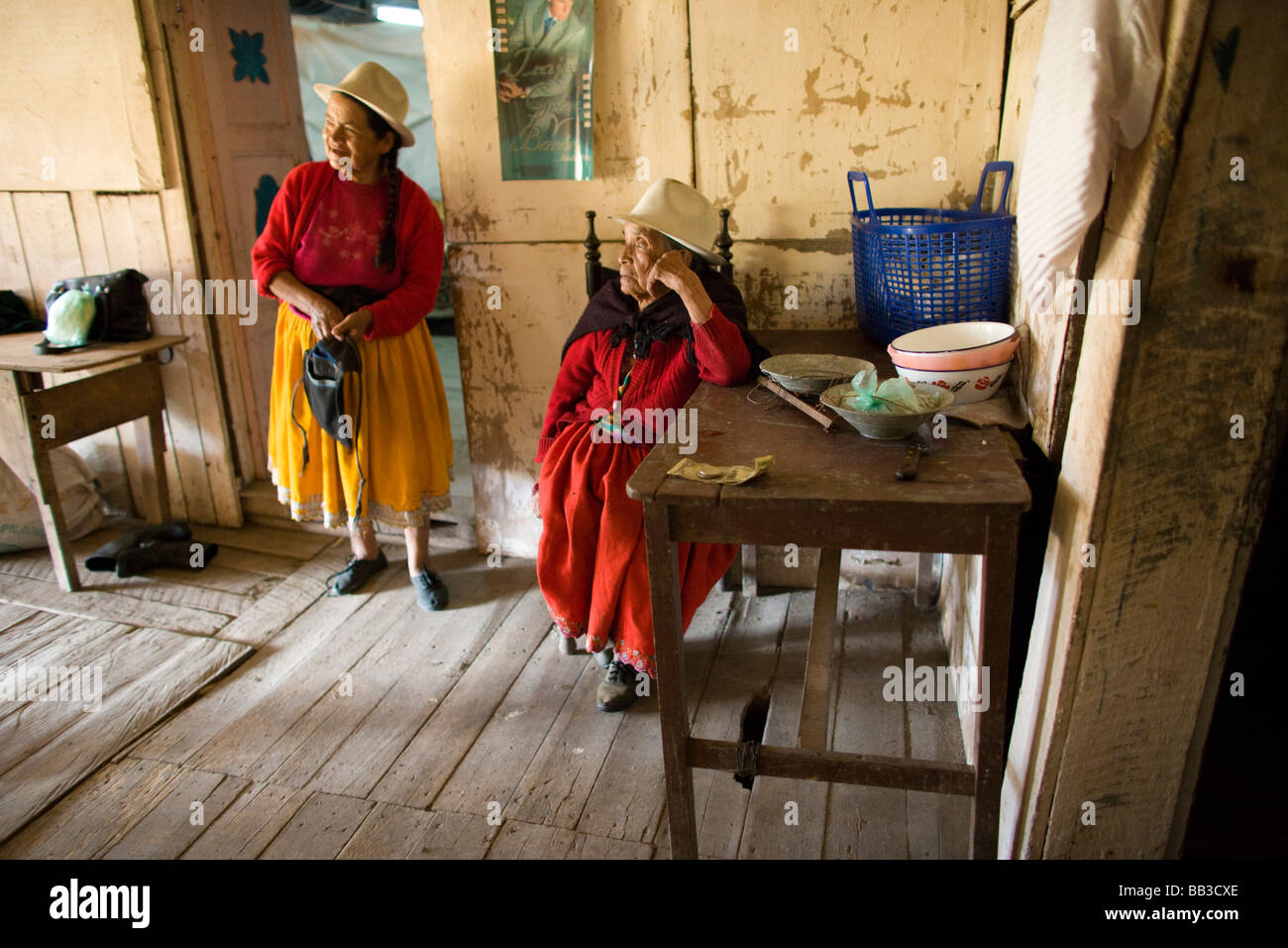 Women at guinea pig business that was started with a micro-credit loan ...
