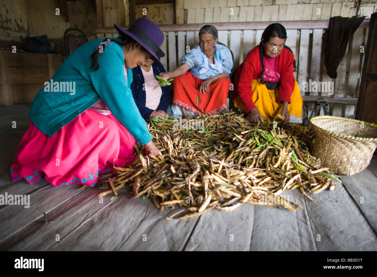 Women performing their daily chores, Cuenca, Ecuador Stock Photo - Alamy