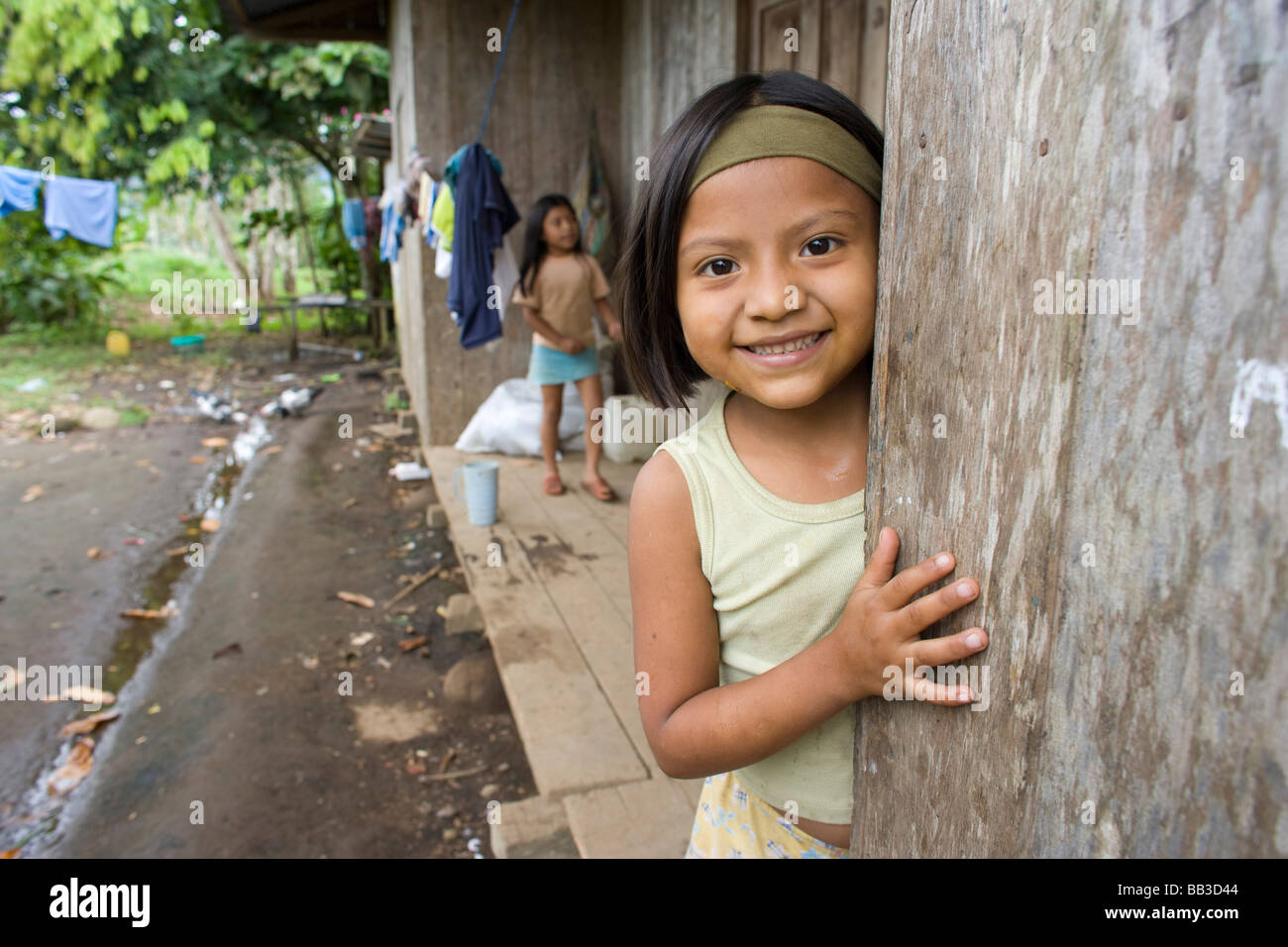 Shuar children, Guadalupe, Shuar community, Ecuador Stock Photo - Alamy