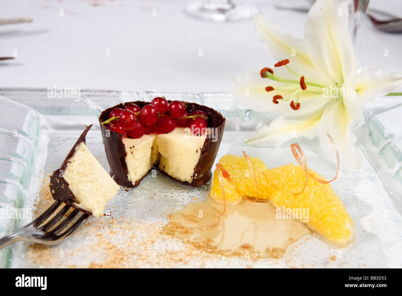 Desert beautifully presented Stock Photo - Alamy