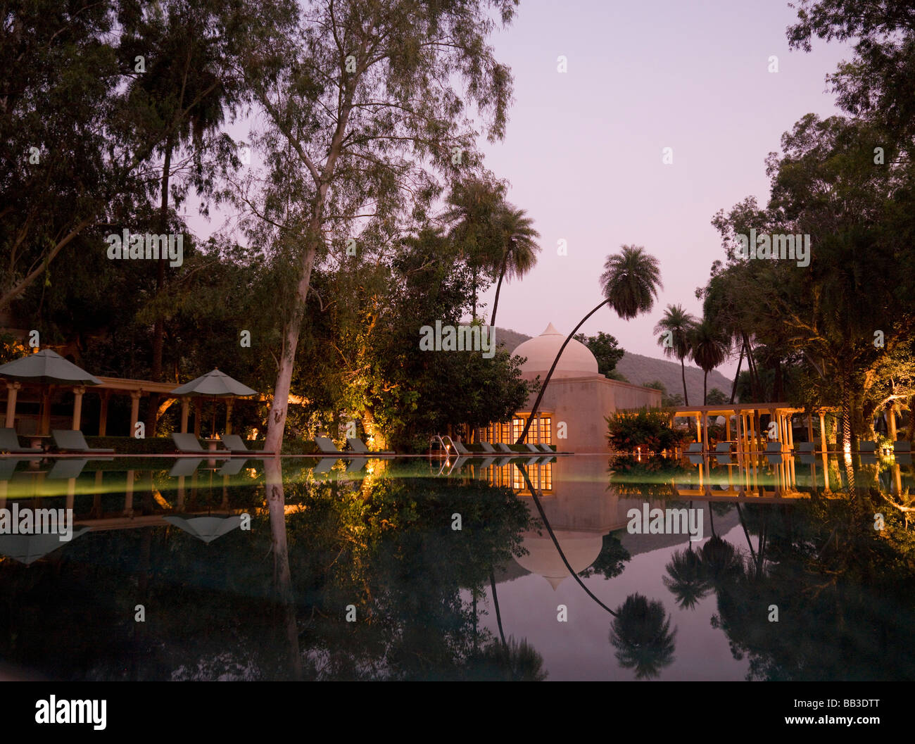Amanbagh resort at dusk; Rajasthan India Stock Photo - Alamy