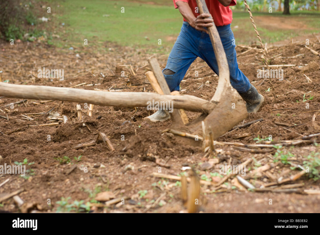 Man plowing hi-res stock photography and images - Alamy