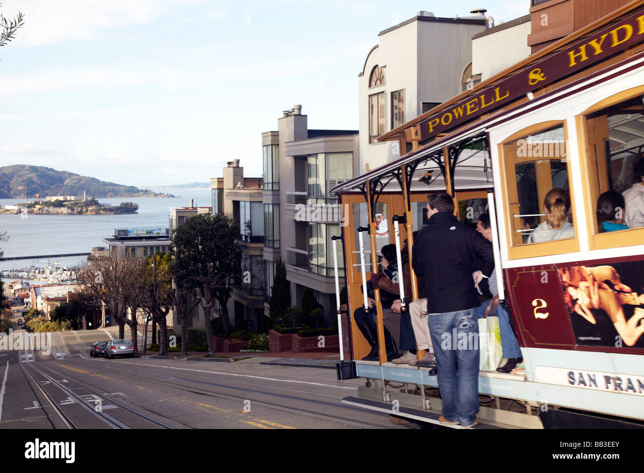 People riding tram hi-res stock photography and images - Alamy